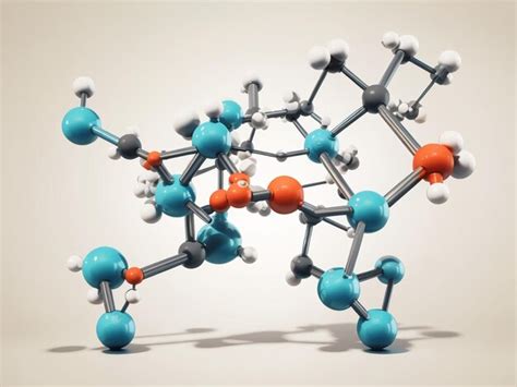 Premium Ai Image Ethereal Chemistry 3d Flat Model Of Ethyl Formate Molecular Structure