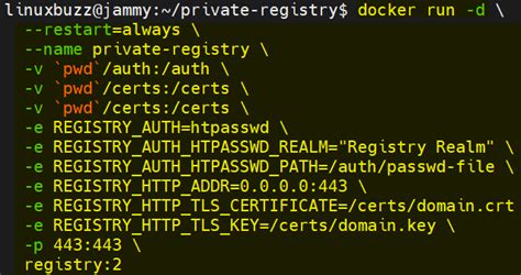 How To Setup Secure Private Docker Registry On Ubuntu LinuxBuzz