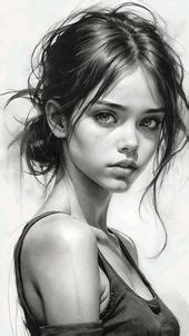 Girl Drawing Realistic