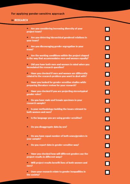 Integrating Gender Sensitive Approach Into Research National