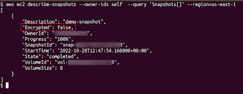 How To Encrypt Ebs Snapshot Using Aws Cli