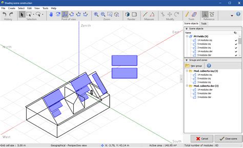 Problem With Several Orientations And Azimuth Shading 3d View Problems Bugs Pvsyst Forum