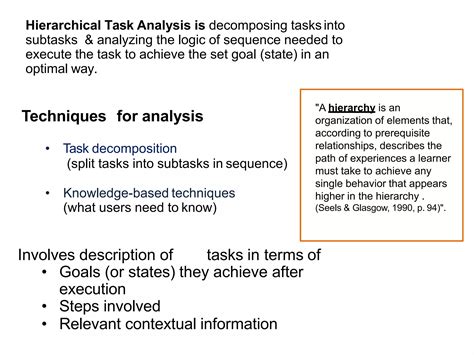 unit 5 1 basics of hierarchical task analysis hta pptx computer software and applications