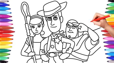 Toy Story 4 Coloring Page Drawing And Coloring Youtube Rescue From Toy
