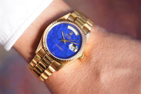 Rolex Lapis Lazuli Day Date Wind Vintage