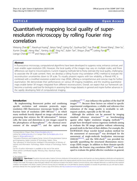 Pdf Quantitatively Mapping Local Quality Of Super Resolution