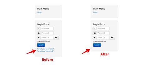 How To Remove The The Username Password Reset Links On A Joomla Site JoomShaper