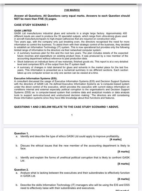 solved [100 marks] answer all questions all questions carry