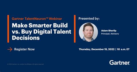 Anna Lear On Linkedin Make Smarter Build Vs Buy Digital Talent Decisions Gartner Webinars