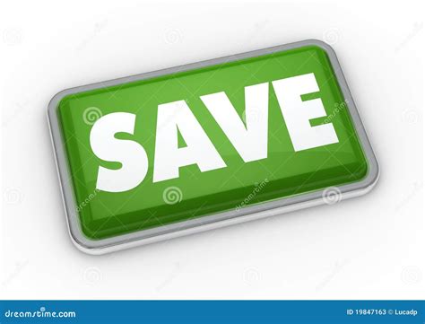 Save Button Stock Photos Image 19847163