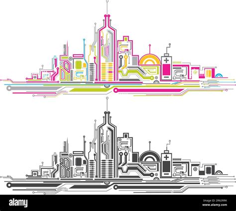 Circuit City Stock Vector Images Alamy