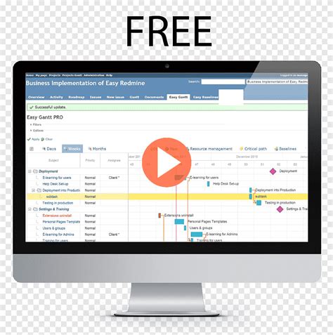 Redmine Gantt Chart 프로젝트 관리 소프트웨어 컴퓨터 소프트웨어 Microsoft 디스플레이 광고 컴퓨터 프로그램 Png Pngegg