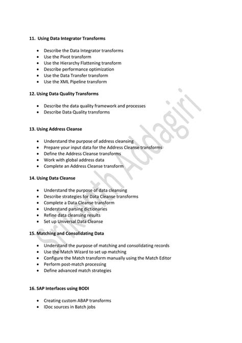 Sap Business Objects Data Services Toc Pdf