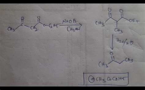 In The Reaction Sequence Chcoch Cooc Hs Nax H O Hy Chbr The Product Y Is A Ch Coch C Och