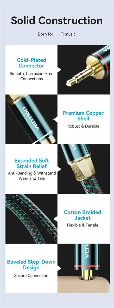 Clearance Vention Mm Male To Rca Male Audio Extension Cable Cott Jg Superstore