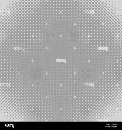 Grey Halftone Dot Pattern Background Vector Graphic From Circles In