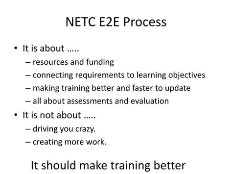 Ppt Netc E2e Process Powerpoint Presentation Free Download Id5560837