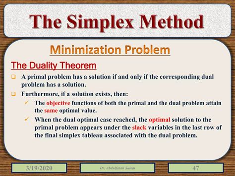 linear programming simplex method pptx