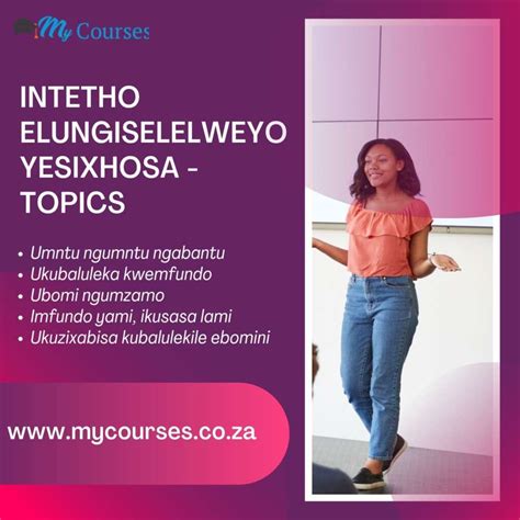 Intetho Elungiselelweyo Yesixhosa Topics My Courses