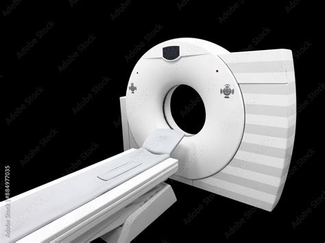 Ct Scan Computer Tomography Isolated On Black Background Multi Detector Ct Scanner Computed