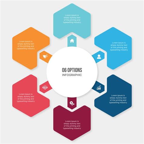 Premium Vector Infographic Template Design With 6 Steps Process Workflow Diagram
