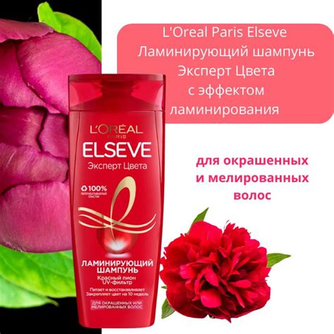 L'Oreal Paris Elseve Эксперт Цвета Шампунь для волос ламинирующий для ...