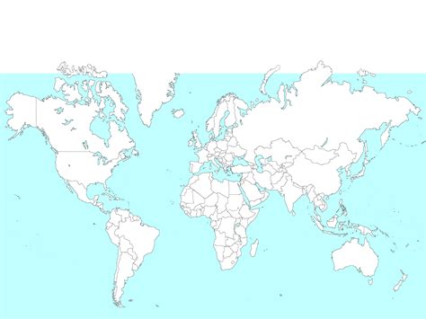 Mercator Projection Blank Map Of The World Wip By Canhduy2006 On