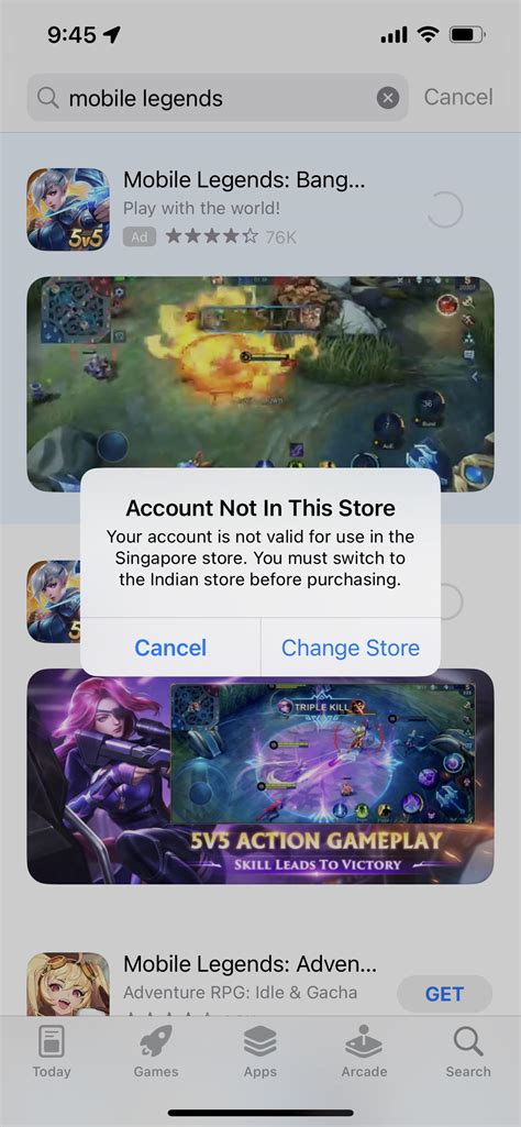 i m trying to download a game which is not available in my country but