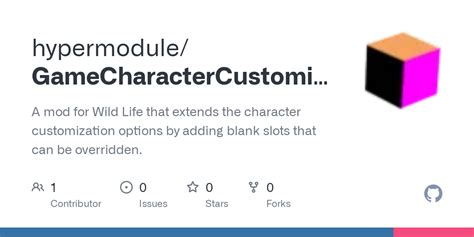 Github Hypermodulegamecharactercustomizationextended A Mod For Wild