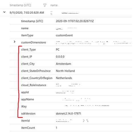 removing default event properties · issue 2045 · microsoft