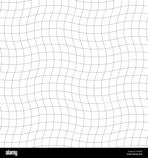 Vector Illustration Of Lines Intersecting Each Other In Wavy Grid Like