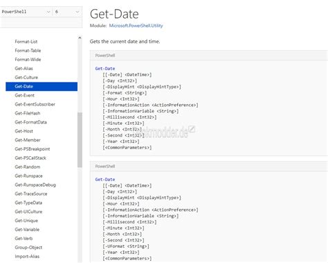 Powershell Module Browser Befehle Und Erklärungen Schnell Finden