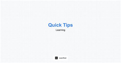 Quick Learning Tips That Work Instant Improvement Strategies 2025
