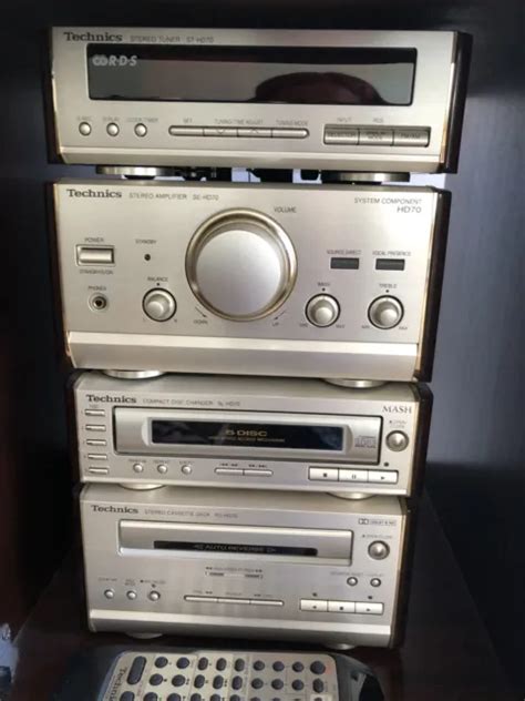 TECHNICS MINI HI FI Vintage System HD Complete With Remote And