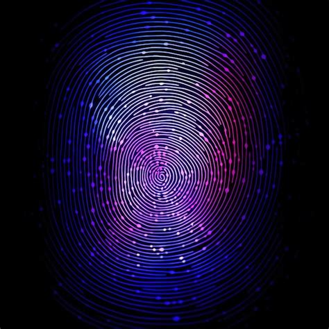 Premium Ai Image Holographic Digital Fingerprint Cyber Security