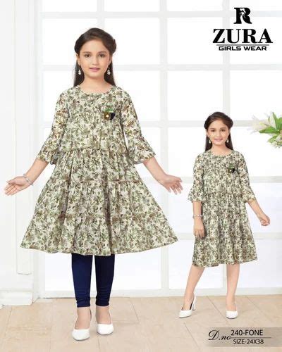 Fone Color Girl Georgette Long Frock At Rs 685 गर्ल्स फ्रॉक In Mumbai