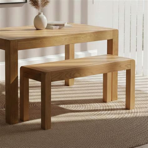 Curve Dining Bench Small Oak Choice Furniture Superstore Uk