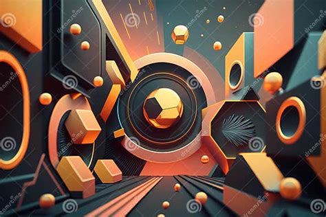 3d Rendering Of A Futuristic Abstract Structure With Intricate Complex