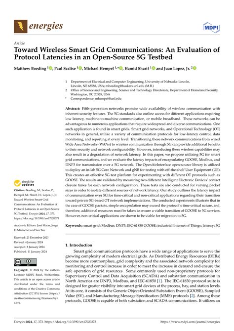 pdf toward wireless smart grid communications an evaluation of protocol latencies in an open