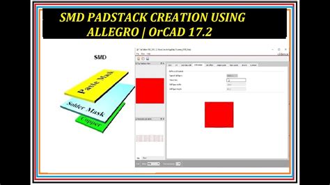 Smd Padstack Creation In Details Using Allegro Orcad 172 Youtube