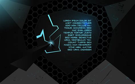 현대 E스포츠 모양의 추상적인 미래 지향적인 블랙과 블루 게이밍 배경 벡터 디자인 템플릿 기술 개념 Brand Name Video Game에 대한 스톡 벡터 아트 및 기타