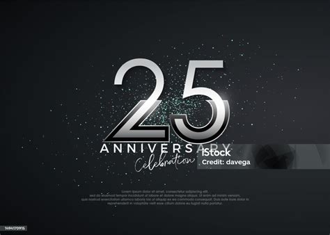 단순하고 우아한 숫자 25주년 기념 행사 포스터 배너 축하 인사말을 위한 프리미엄 벡터 25주년 기념에 대한 스톡 벡터 아트 및 기타 이미지 Istock