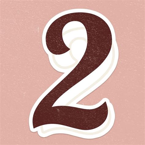 Number Two Sign Symbol Icon