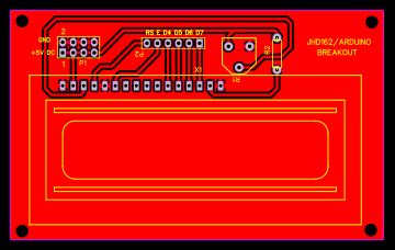 LCD Breakout Arduino OSHWLab