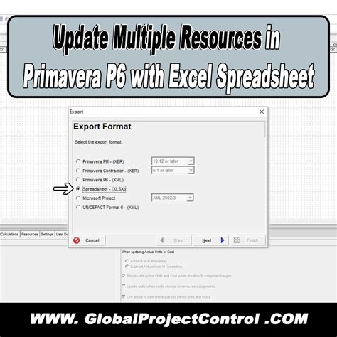 Global Project Control On Linkedin 🔴 How To Update Multiple Resources In Primavera P6 With