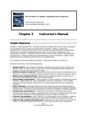 The Essentials Of Computer Organization And Architecture IM Ch Pdf The Essentials Of