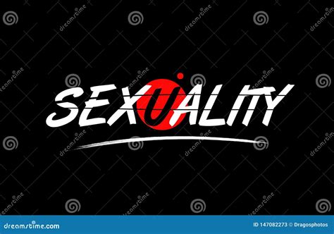 Sexuality Word Text Logo Icon With Red Circle Design Stock Image Cartoondealer Com