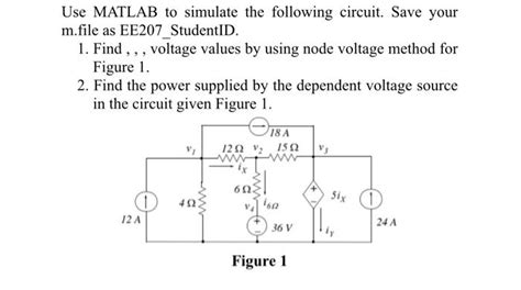 Solved Use Matlab To Simulate The Following Circuit Save