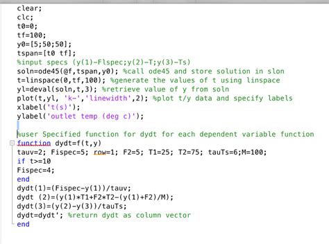 Use MATLAB To Calculate The Temperature Chegg Com