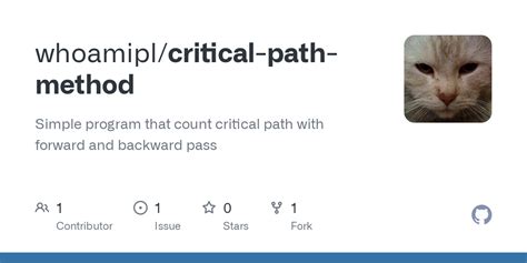 GitHub Whoamipl Critical Path Method Simple Program That Count Critical Path With Forward And